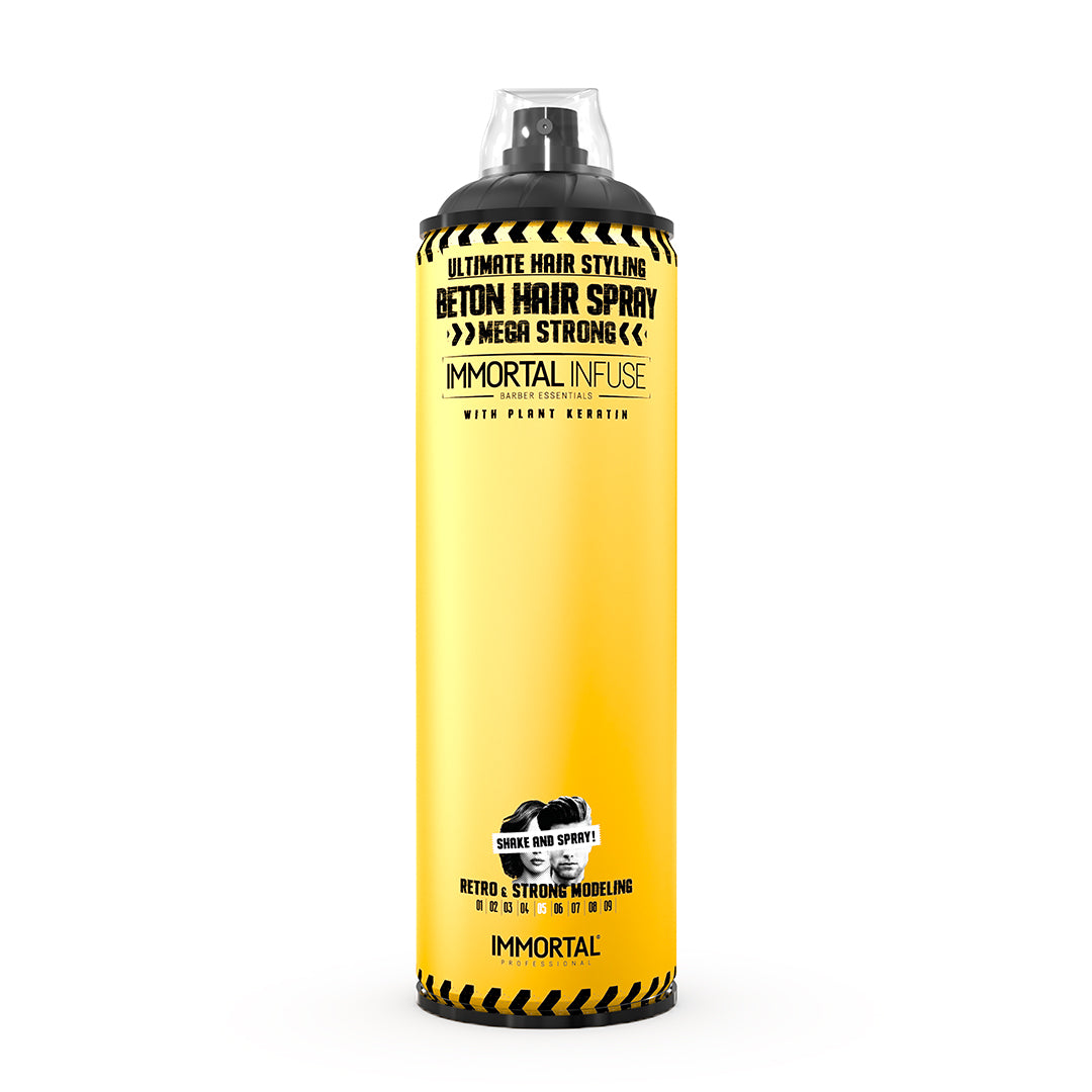 Immortal Infuse Beton Mega Strong Hair Spray 500ML – Empire Barber Supply