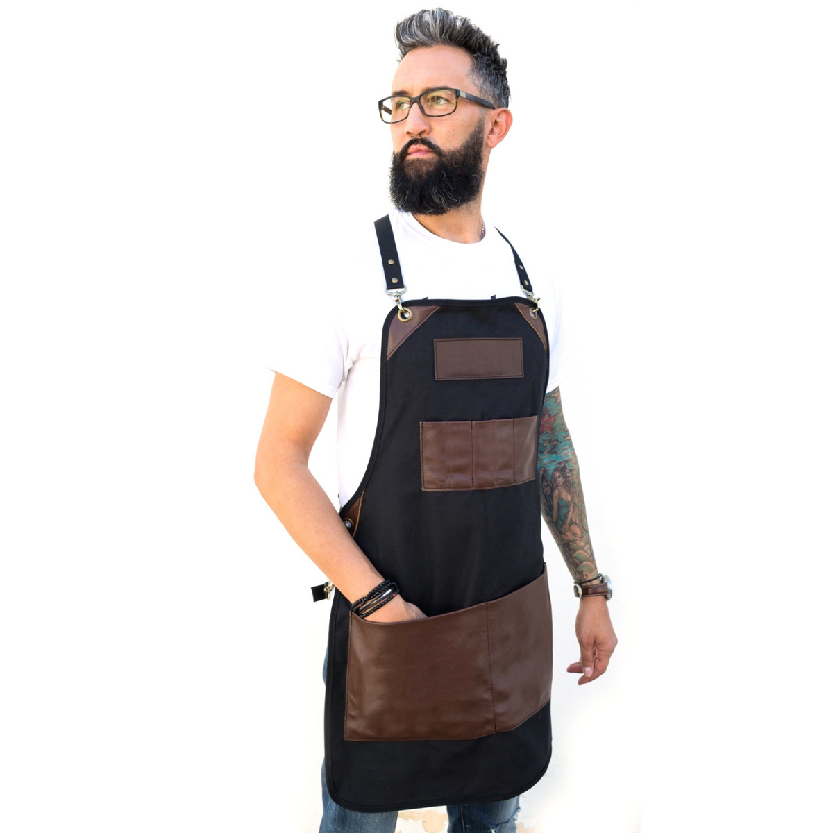 Barber Flow Denim Apron – Empire Barber Supply