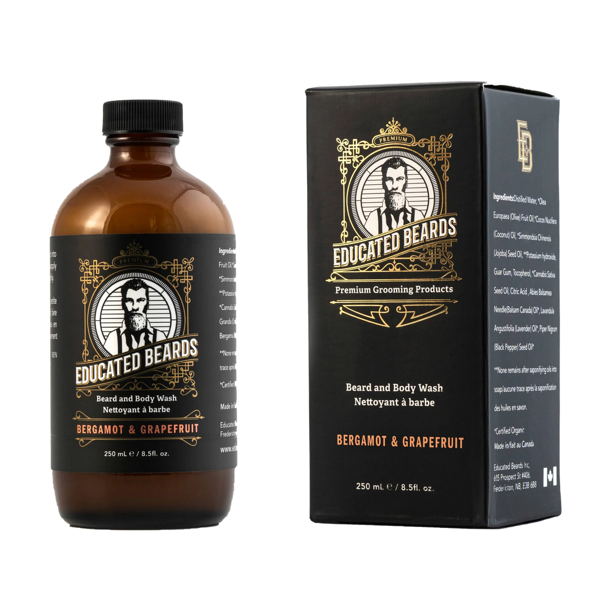 Educated Beards Bergamot Grapefruit Beard Wash 250ml – Empire Barber Supply