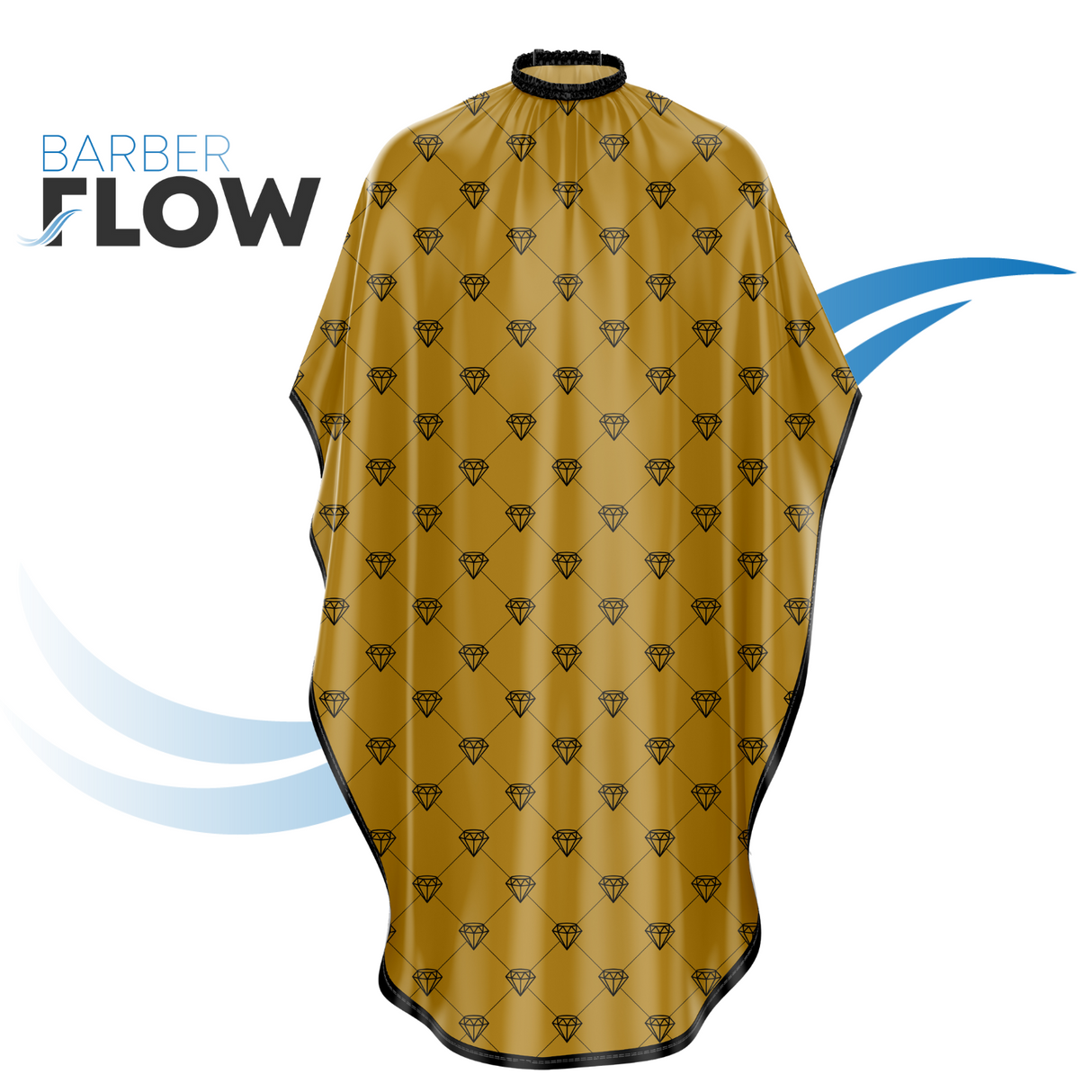 Barber Flow Diamond Gold Satin Cape – Empire Barber Supply