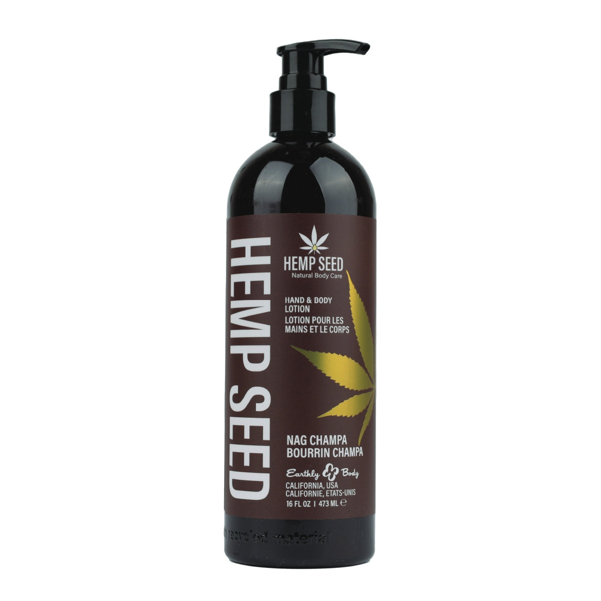 Earthly Body Hemp Seed Hand & Body Lotion Nag Champa 16OZ – Empire ...