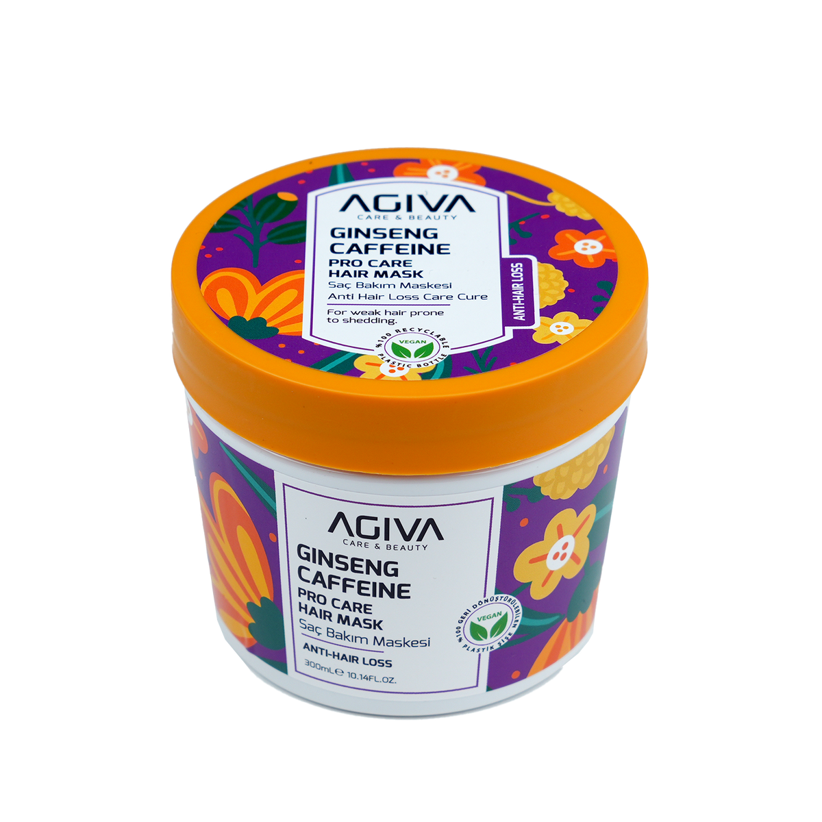 Agiva Caffeine Ginseng Pro Care Hair Mask 300ML – Empire Barber Supply