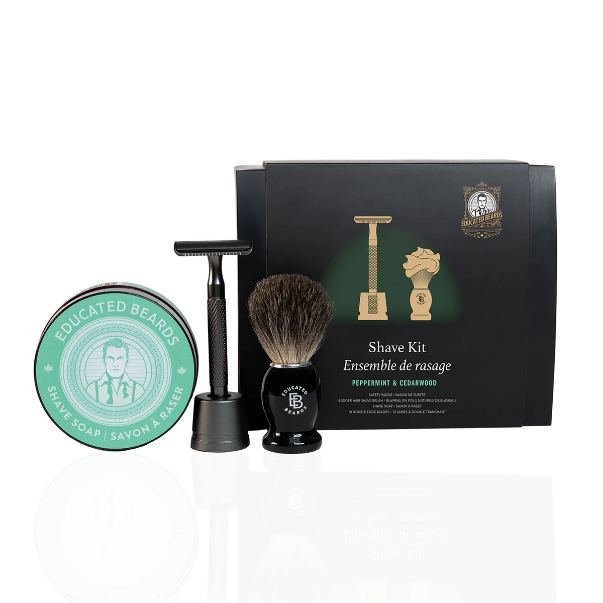 Educated Beards Peppermint & Cedarwood Shave Kit – Empire Barber Supply