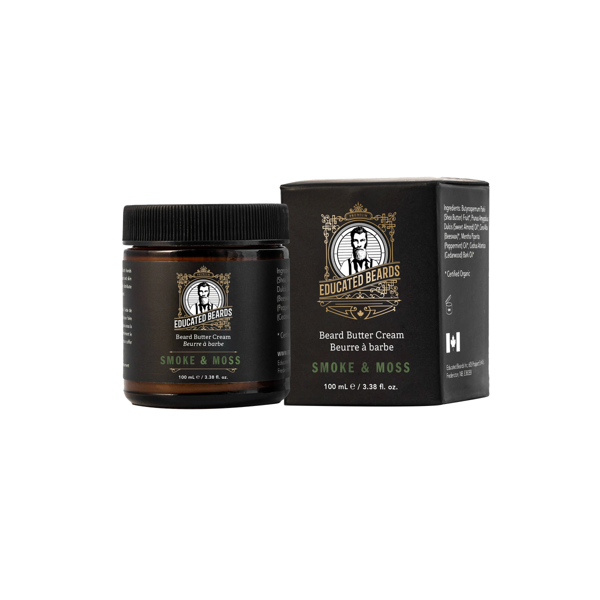 Educated Beards Smoke & Moss Beard Butter Cream 118ml – Empire Barber ...