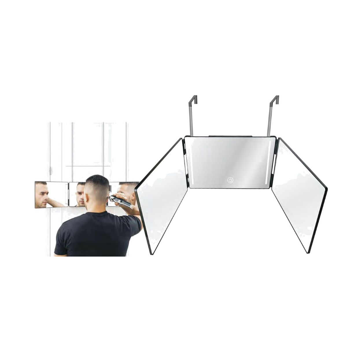 Trifold 3 Way Mirror – Empire Barber Supply