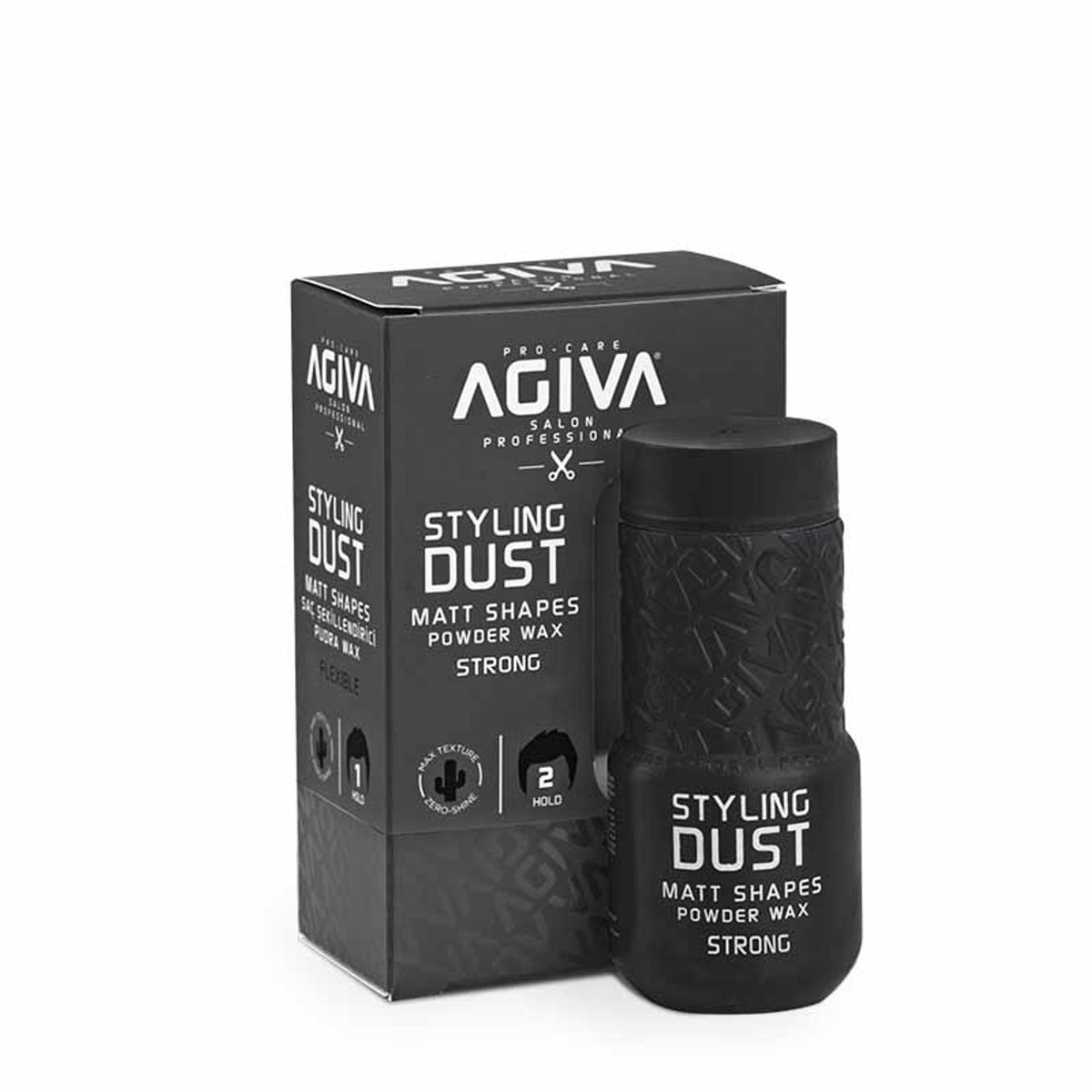 Agiva Styling Hair Powder Wax Strong Black 02 20g – Empire Barber Supply