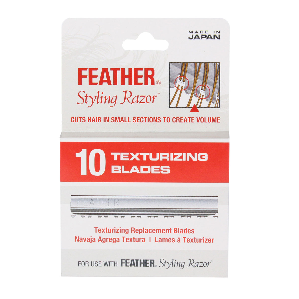 Feather Styling Razor Texturizing Blades (10 Pack) – Empire Barber Supply