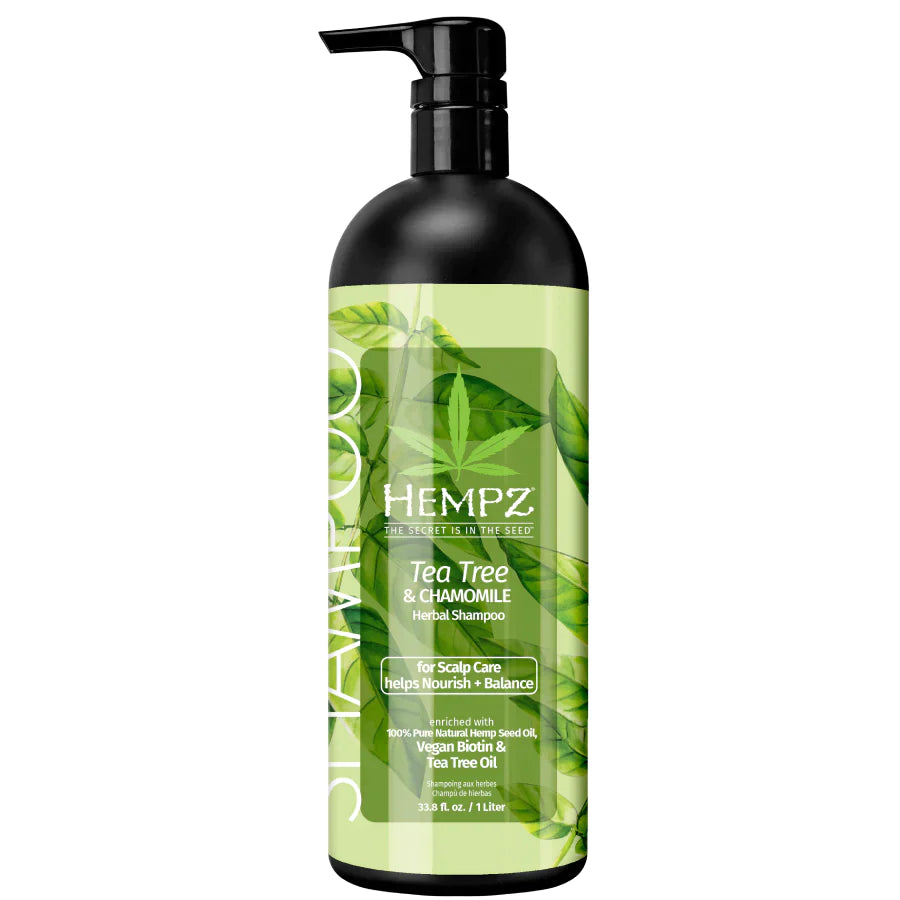 Hempz Tea Tree & Chamomile Herbal Shampoo 1000 ml – Empire Barber Supply